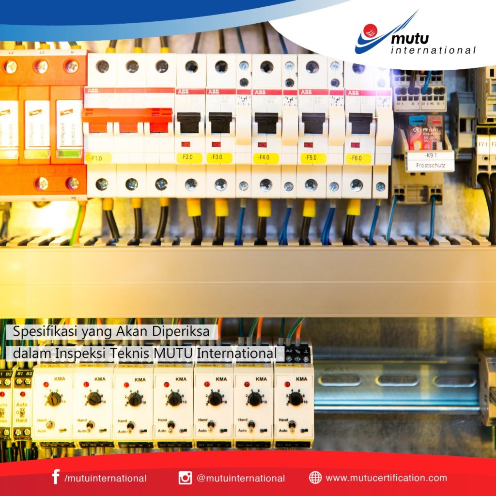 Spesifikasi yang Akan diperiksa Dalam Inspeksi Teknis Mutu ...